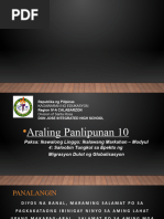 AP10 - Q2 - Mod4 - Saloobin Tungkol Sa Epekto NG Migrasyon Dulot NG ...