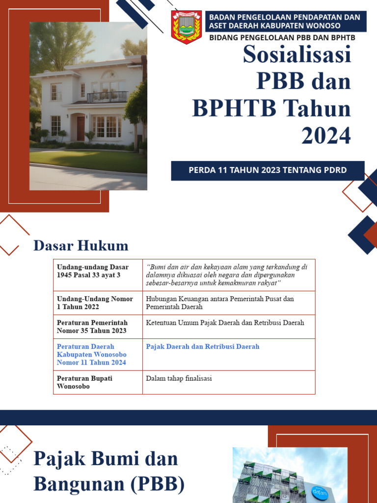 PBB dan BPHTB Wonosobo 2024 | PDF