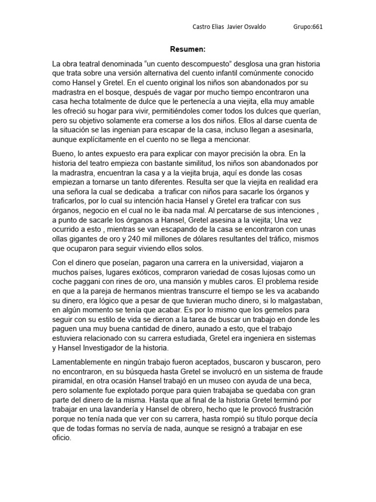 Un Cuento D | PDF