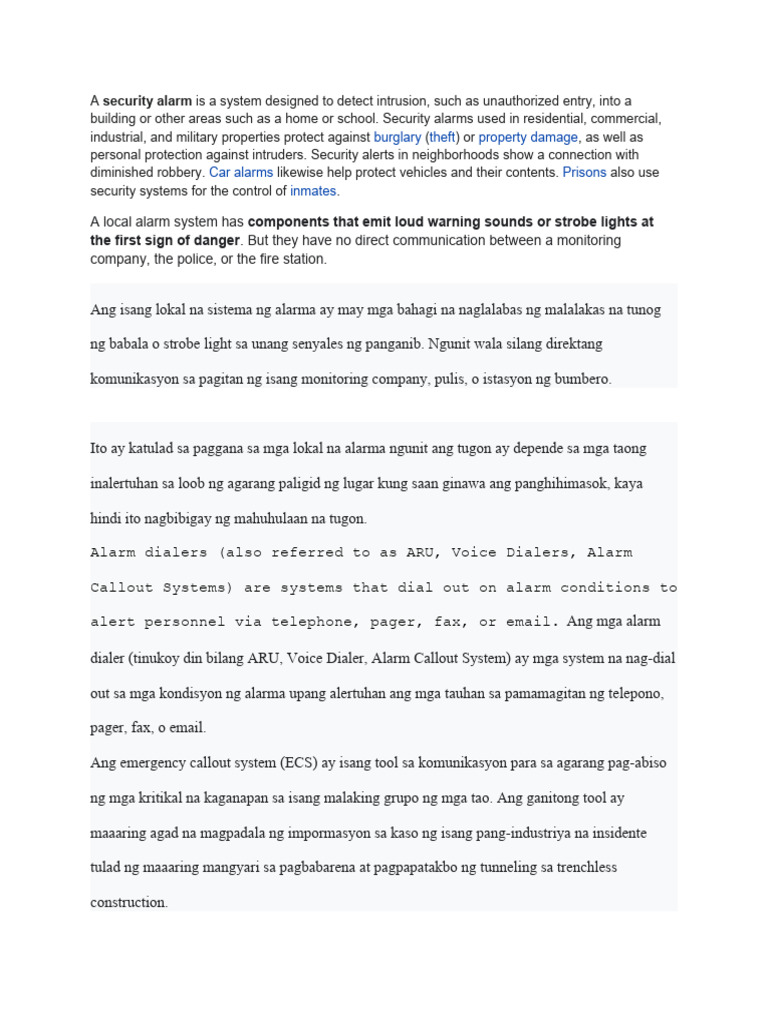 A Local Alarm System Has Components That Emit Loud Warning Sounds or Strobe Lights at Company ...