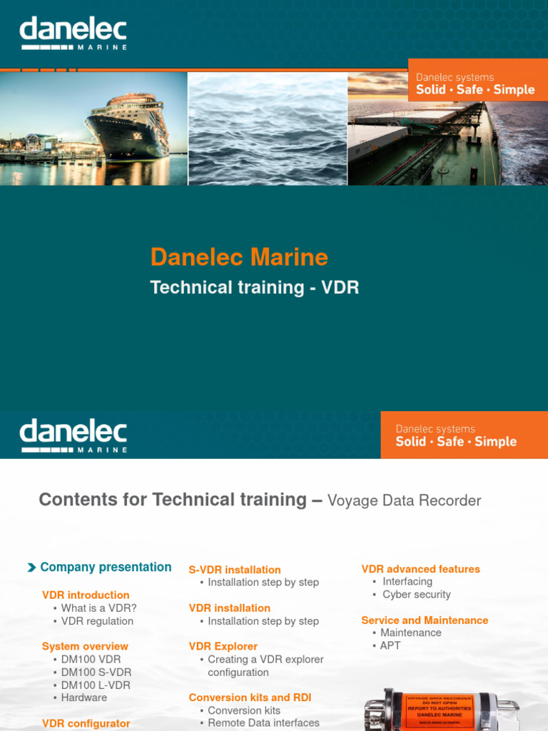 VDR Full Training - DM Technical Training-1 - 240313 - 081744 | PDF ...