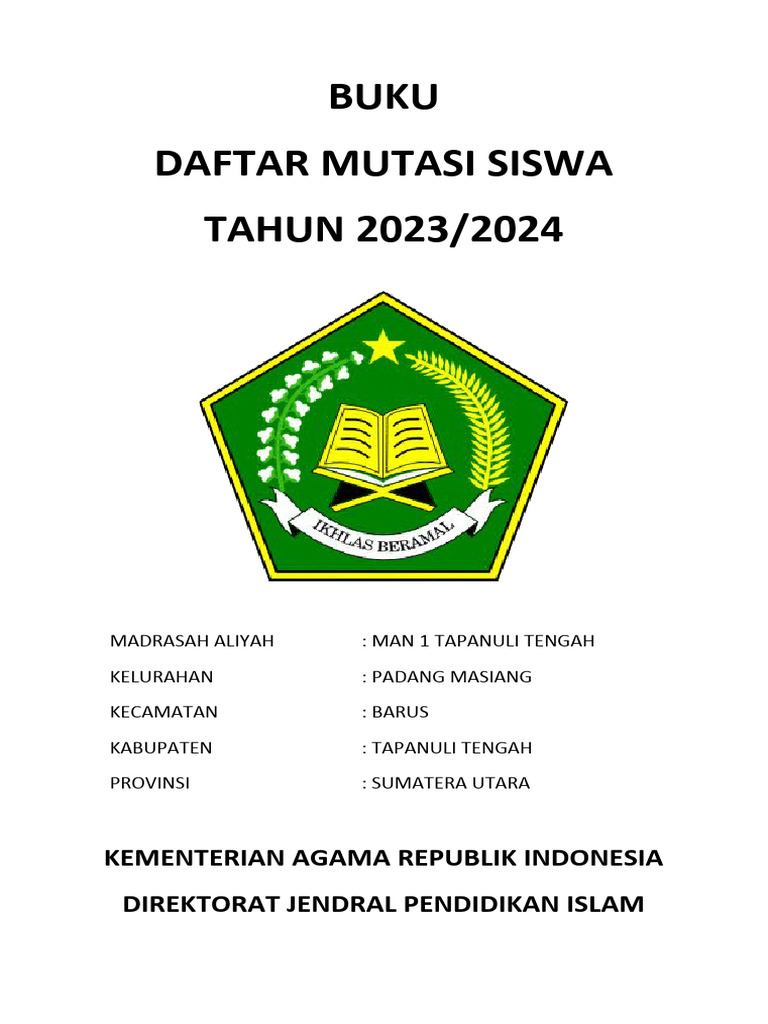 Daftar Mutasi Siswa | PDF