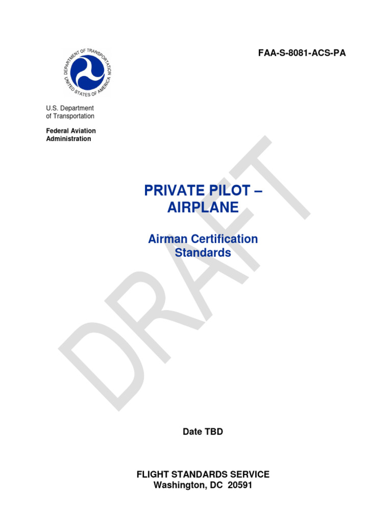Private Airplane Acs | PDF