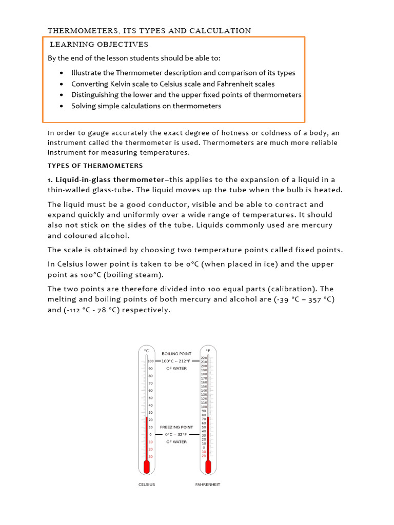 ICLASS THERMOMETERS | PDF | Thermometer | Fahrenheit
