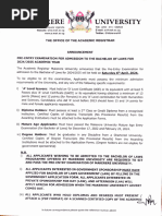Makerere Law Pre-Entry Exam 2025/2026 | PDF | Diploma