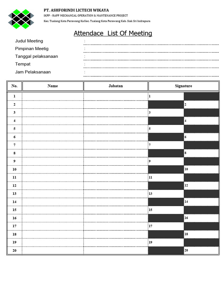 Attendent List OF Meeting Mater | PDF | Leadership | Economies