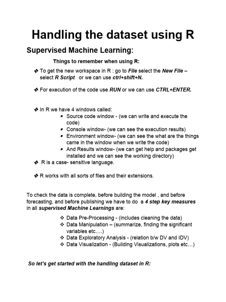 Handling The Dataset Using R - Word | PDF | Receiver Operating Characteristic | Sensitivity And ...