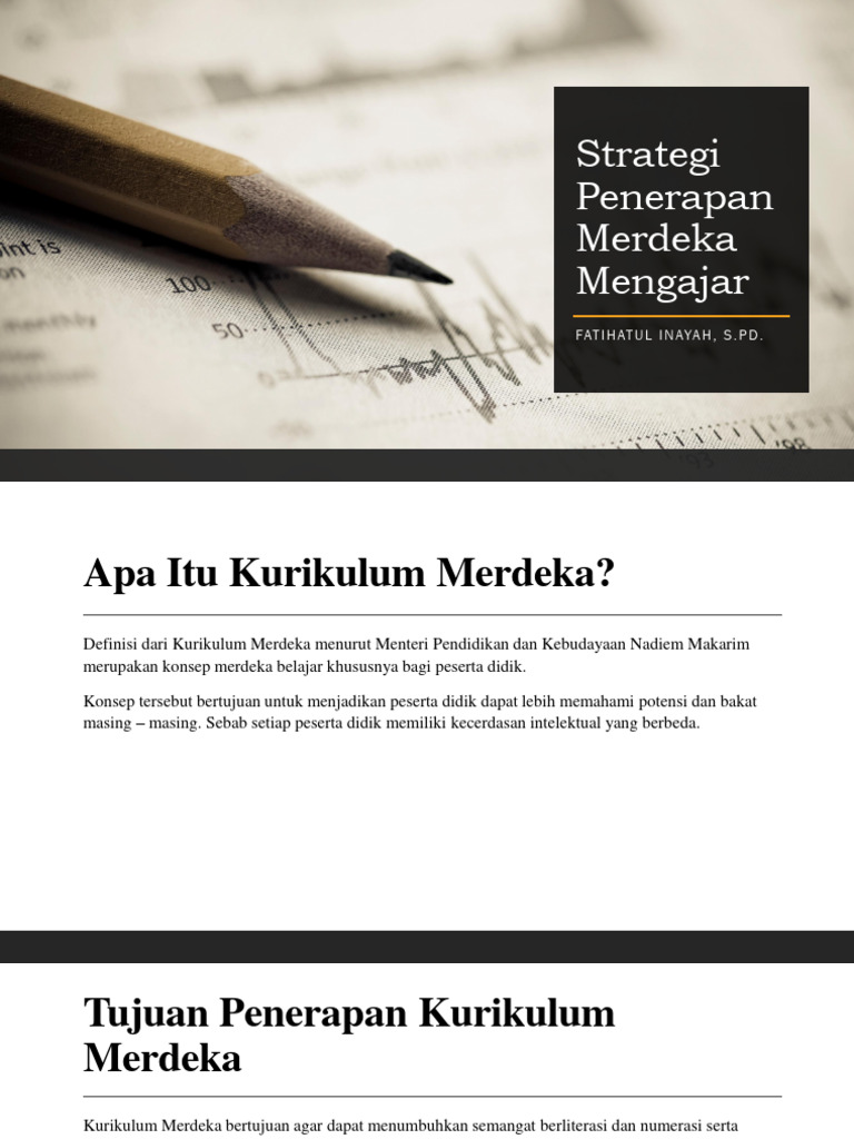 Strategi Penerapan Merdeka Mengajar | PDF
