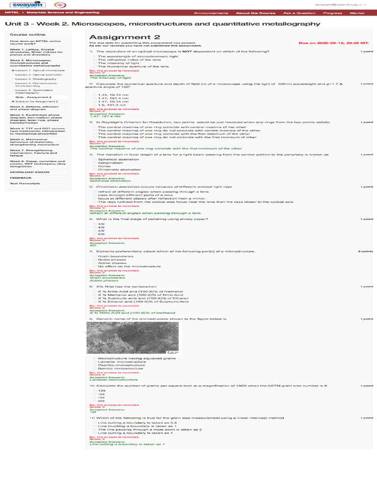 Noc20 mm09 Assigment 1 | PDF
