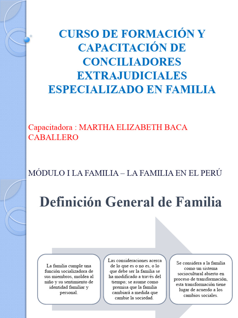 Módulo I La Familia | PDF | Familia | Estudios de género
