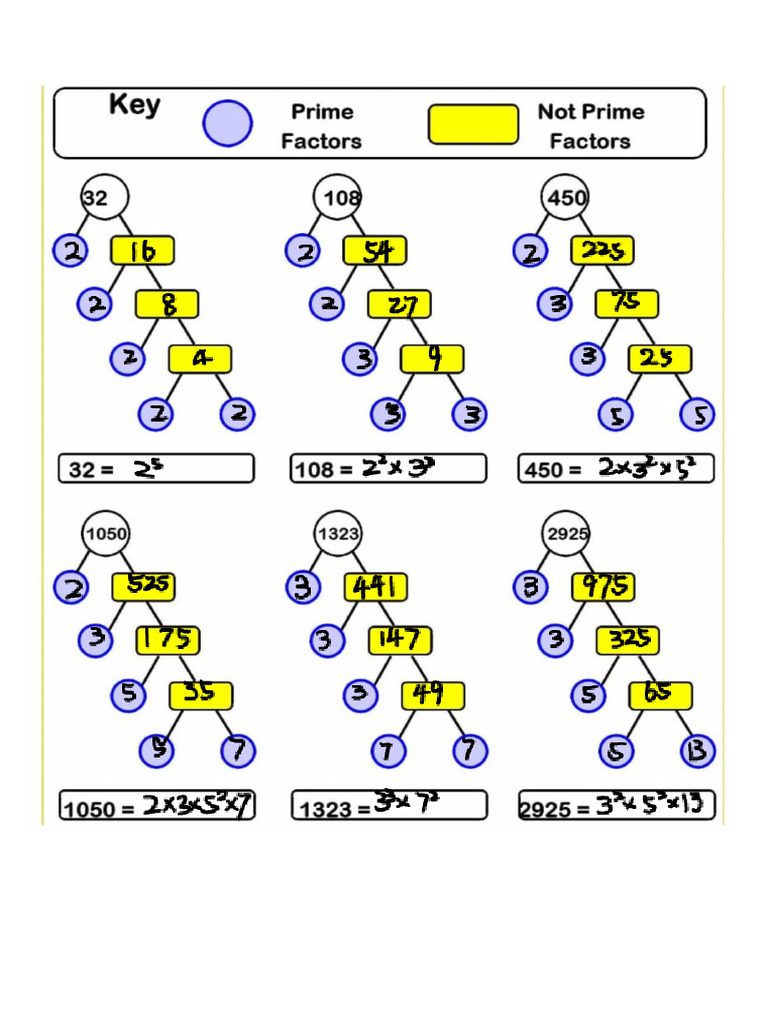 Factor Trees | PDF