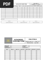Out On Pass Form | PDF