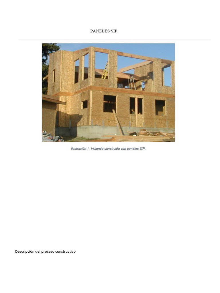 Proceso Constructivo de Paneles SIP | PDF | pared | Ingeniero civil