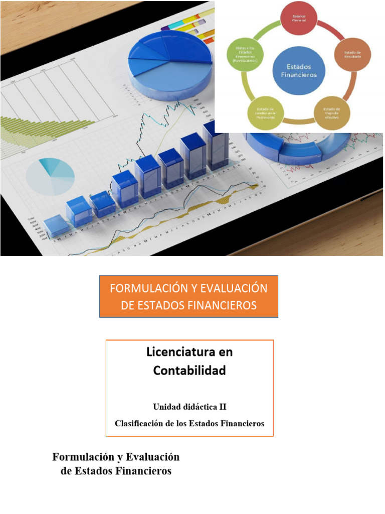 Unidad Didáctica II Clasificación de Los Estados Financieros | PDF | Hoja de balance | Contabilidad