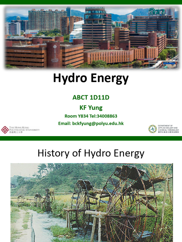 ABCT 1D11D Hydro Energy | PDF | Dam | Hydroelectricity