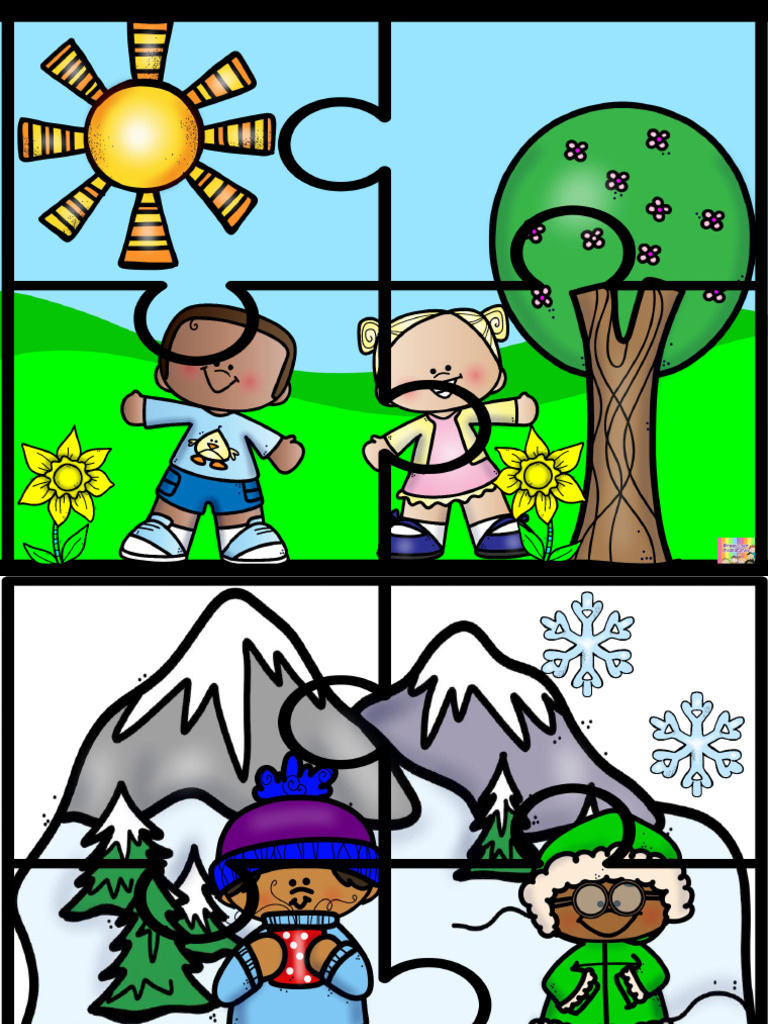 Imprimible Rompecabezas Clima | PDF