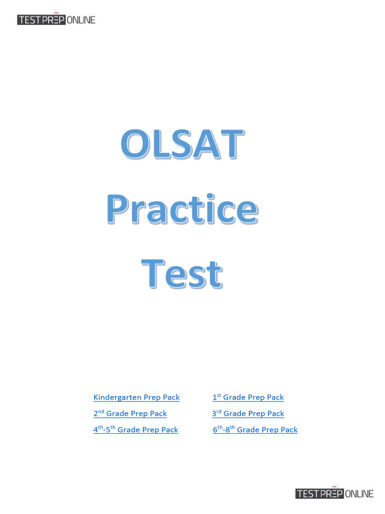 Olsat Practice Test | PDF