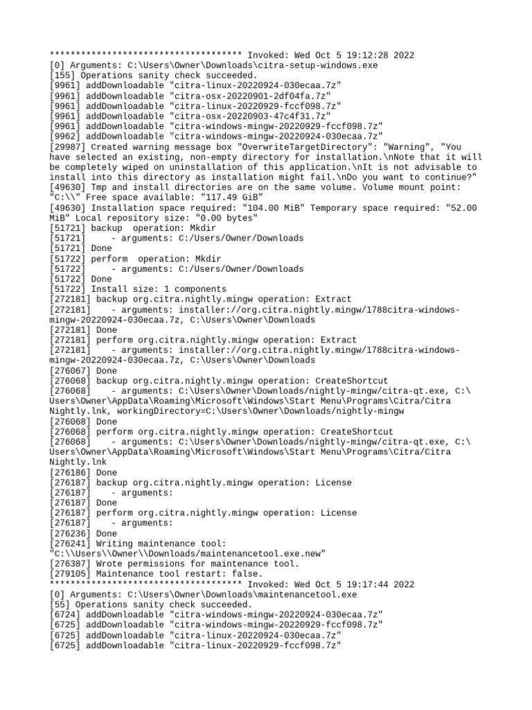 Installation Log | PDF | Computing | Software Engineering