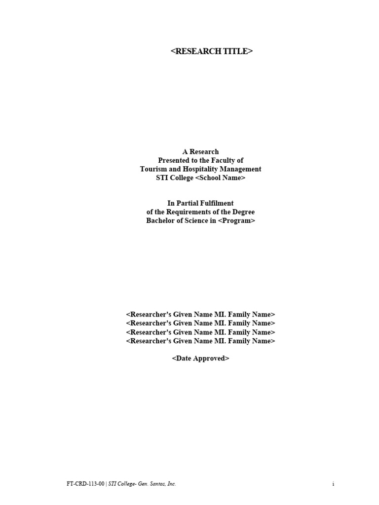 Research-Paper_Sample-Format | PDF | Scope (Computer Science) | Survey ...