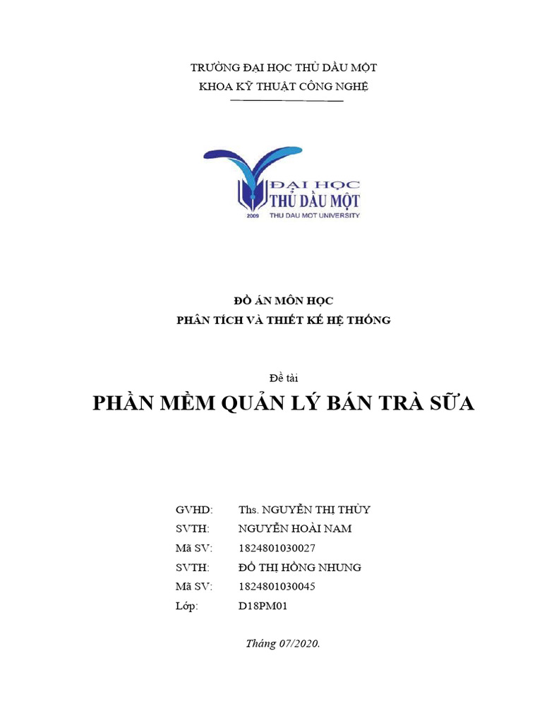 Mau Bao Cao Do An | PDF