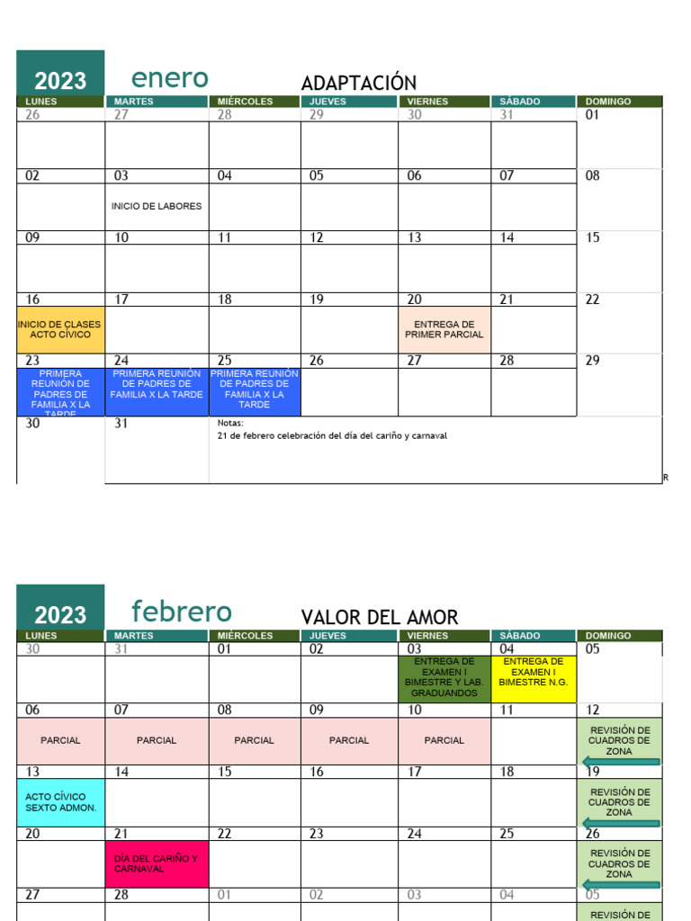 Ab Calendario Académico 2023 | PDF