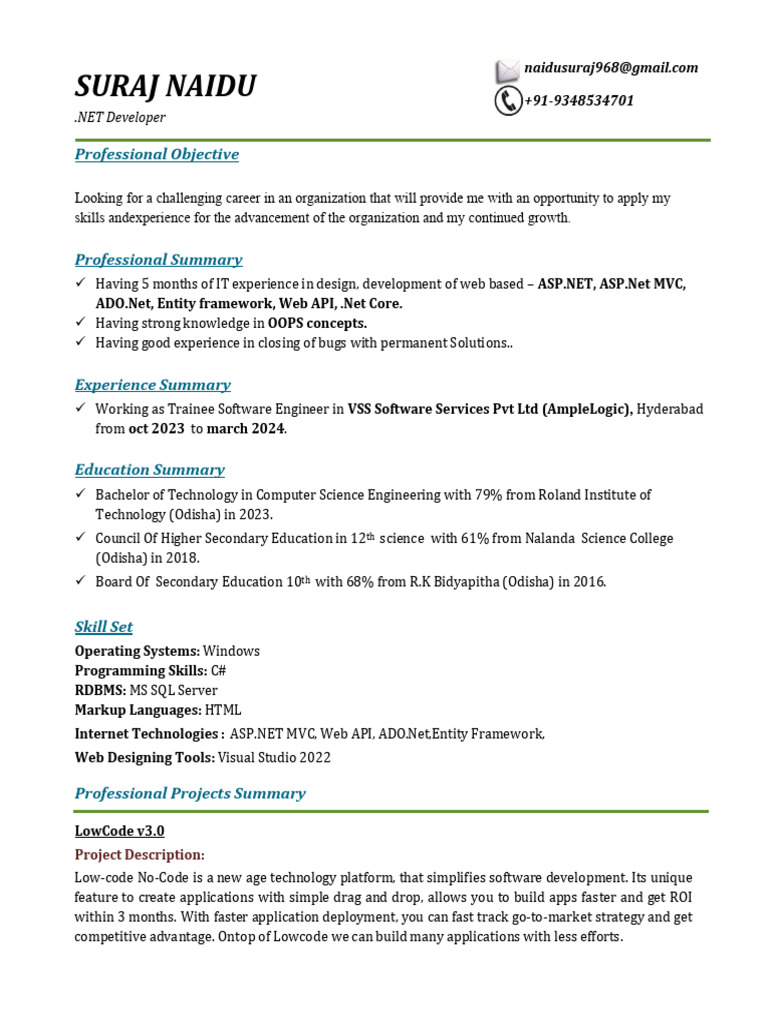 Suraj Resume 2024 1 | PDF | World Wide Web | Internet & Web