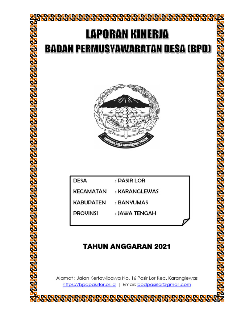 Laporan Kinerja BPD 2022 | PDF