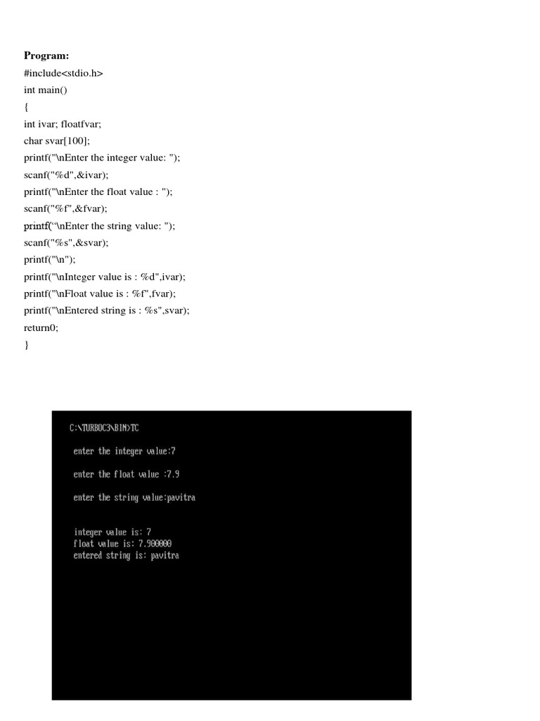 C Program Output Pdf Computer Programming Computing 4256