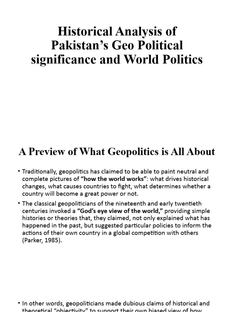 Conceptualizing Geopolitics | PDF | Geopolitics | International Relations
