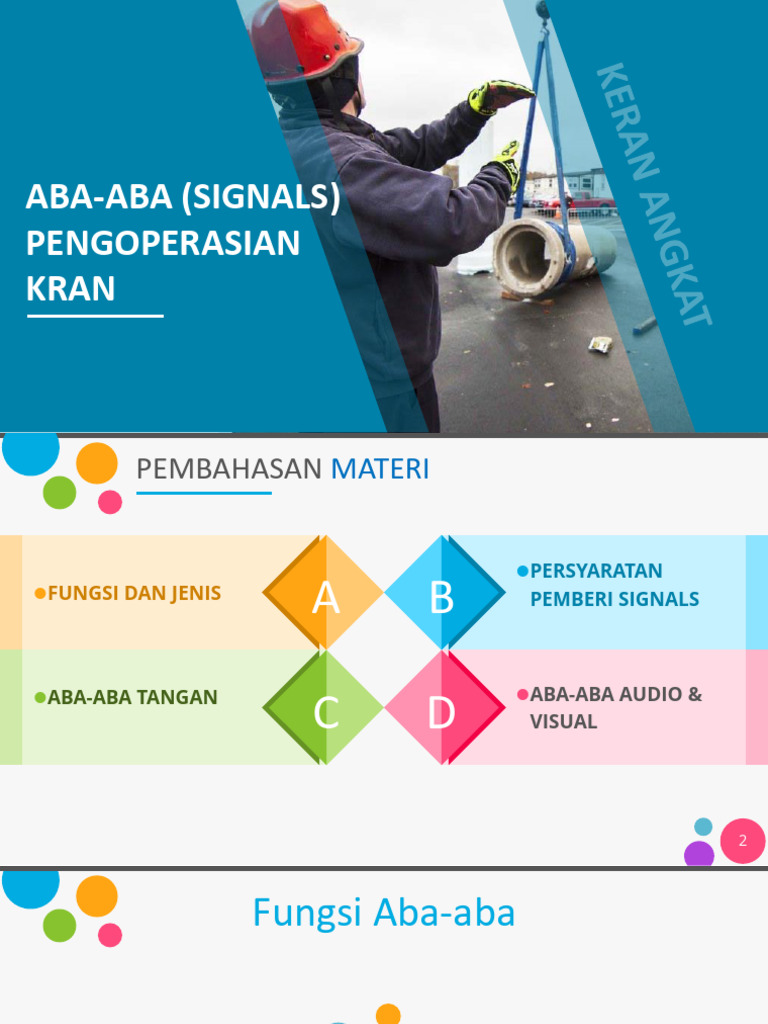 BRR Tanda Isyarat, Aba-Aba Pengoperasian Keran Angkat | PDF