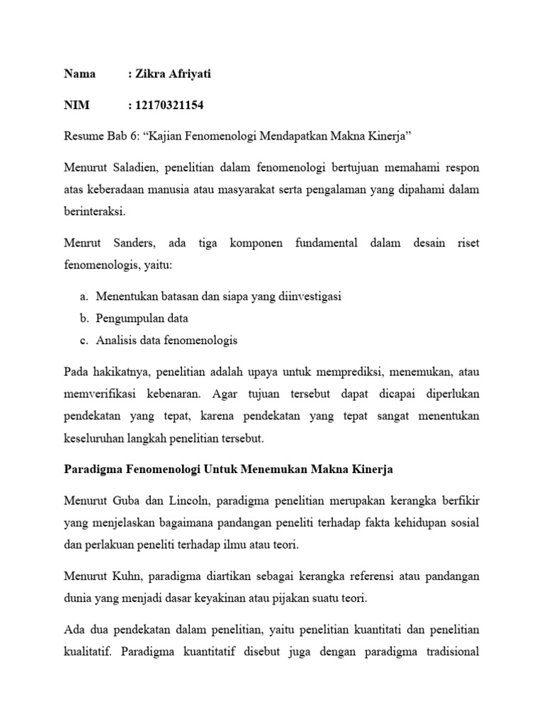 Zikra Afriyati Resume Dan Review Jurnal | PDF