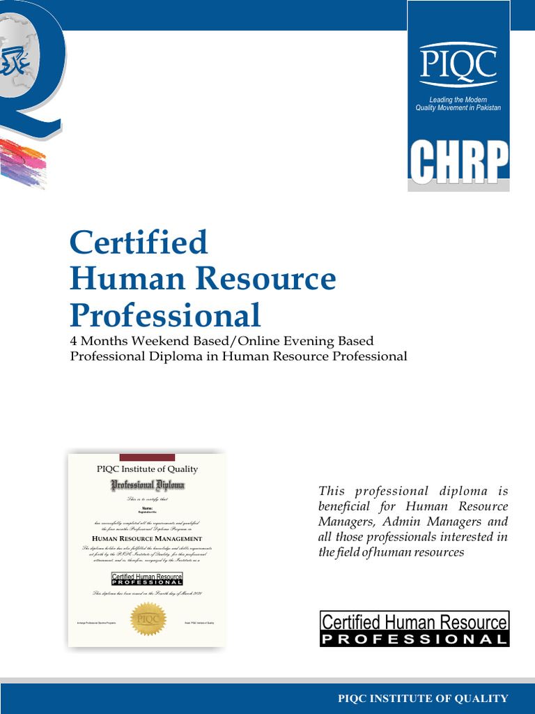 CHRP Diploma: Weekend HR Course | PDF | Human Resource Management | Business