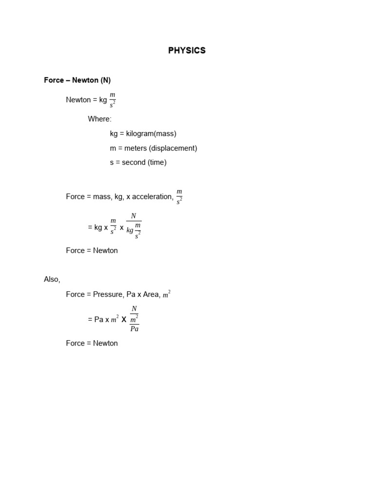 PHYSICS | PDF | Force | Physical Phenomena