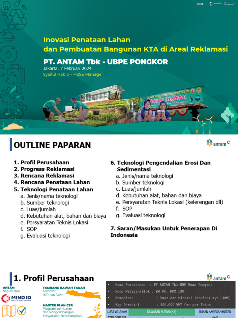 Penataan Lahan KTA KLHK 7febr2024 | PDF