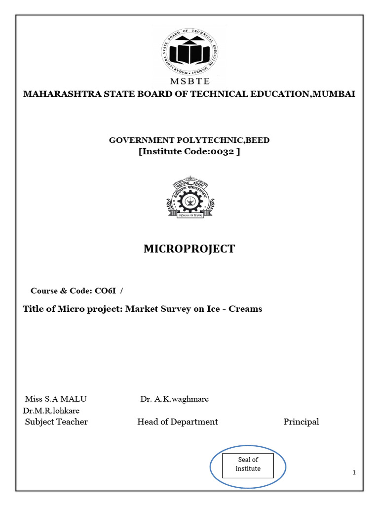 Microproject: Maharashtra State Board of Technical Education, Mumbai ...