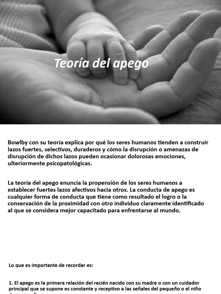 Teoría Del Apego - 045156 | PDF | Teoría de apego | Adultos