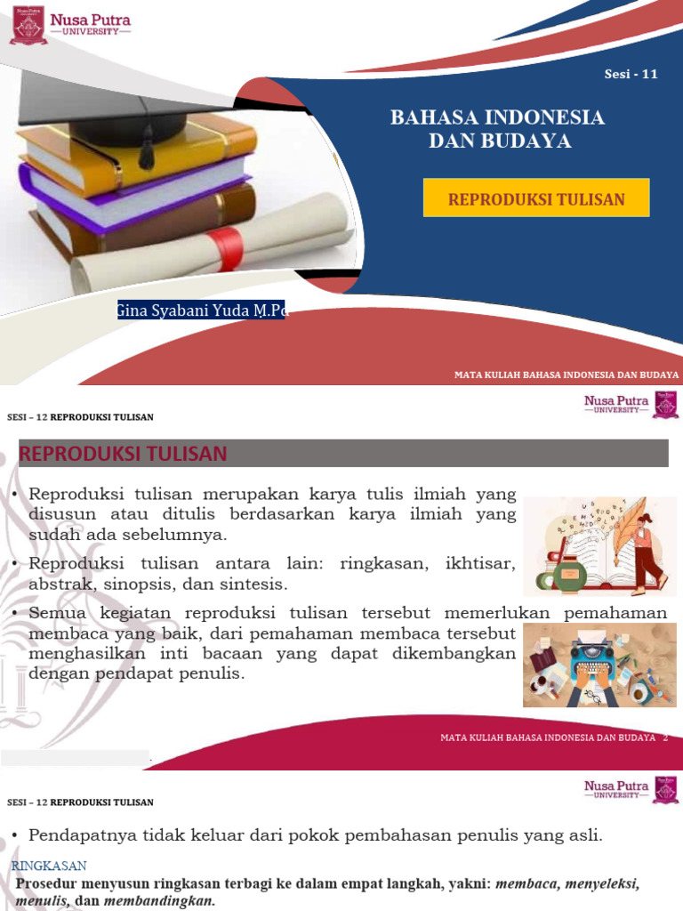 Sesi 12 Reproduksi Tulisan | PDF