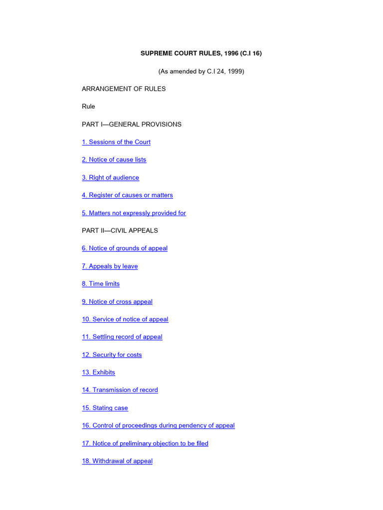 Supreme Court Appeal Rules Overview | PDF | Appeal | Judgment (Law)