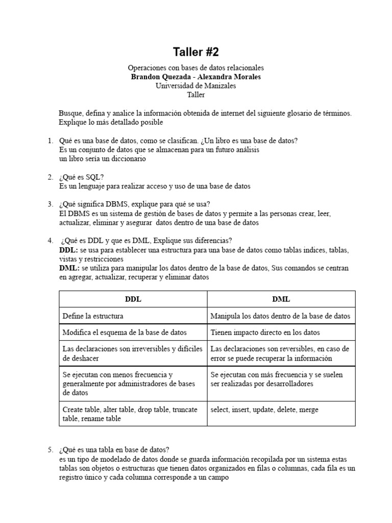 Glosario IntroducciónBD | PDF | Bases de datos | Modelo de datos