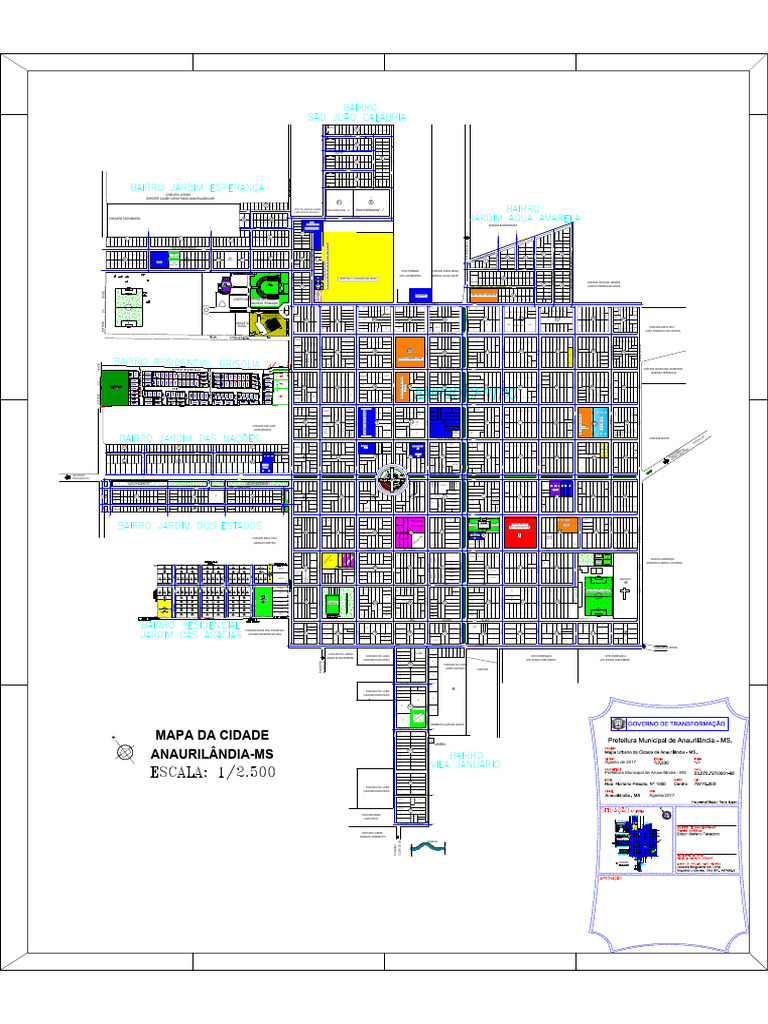 Mapa Anaurilandia MS | PDF