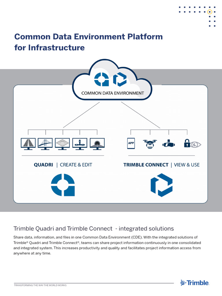 Trimble Quadri and Trimble Connect Brochure English | PDF | Computer ...