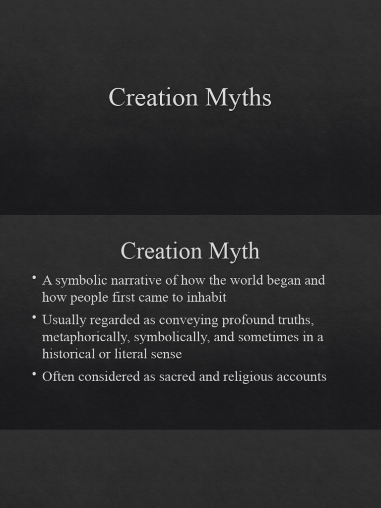 Creation Myths | PDF | Philosophy | Religion & Spirituality