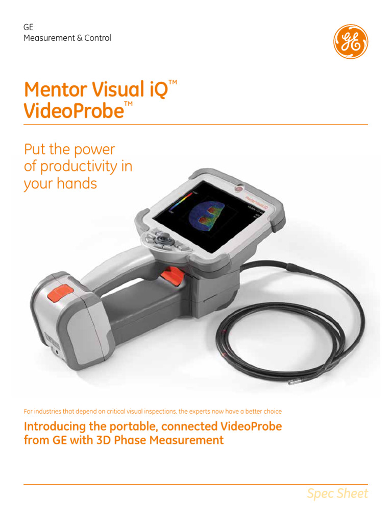 GE Mentor Visual Iq Spec Sheet | PDF | Computers