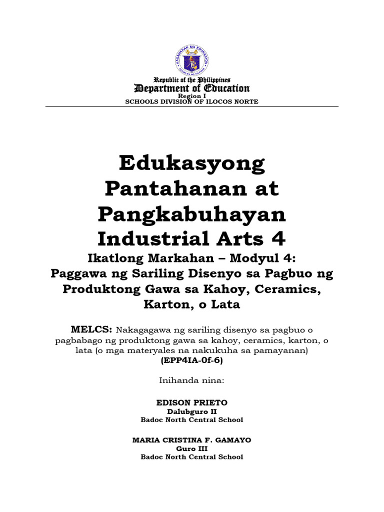 EPP4 IA Q3 Mod4 Week5 MELC EPP4IA of 6 Prieto - Edison Gamayo MariaCristina PDF | PDF