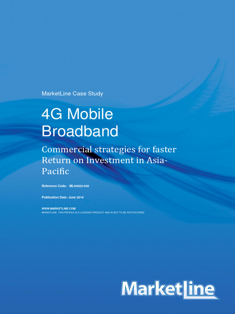 4G Mobile Broadband Commercial Strategies For Faster Return On ...