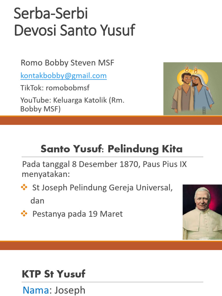 Serba Serbi Devosi ST Yusuf | PDF