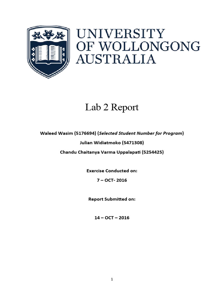 Lab 2 Report | PDF | Numerical Control | Industrial Processes Lab 2 Report | PDF | Numerical Control | Industrial Processes