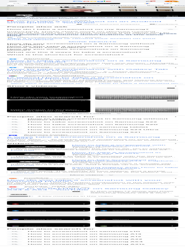 How to Screenshot on Samsung - Google Search | PDF | Consumer ...