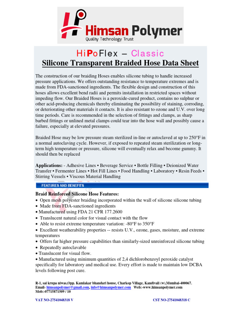 HiPoFlex-Classic | PDF | Silicone | Sterilization (Microbiology)