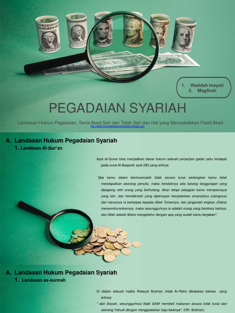 Kel 7 Pegadaian Syariah (Landasan Hukum Dan Akad) | PDF